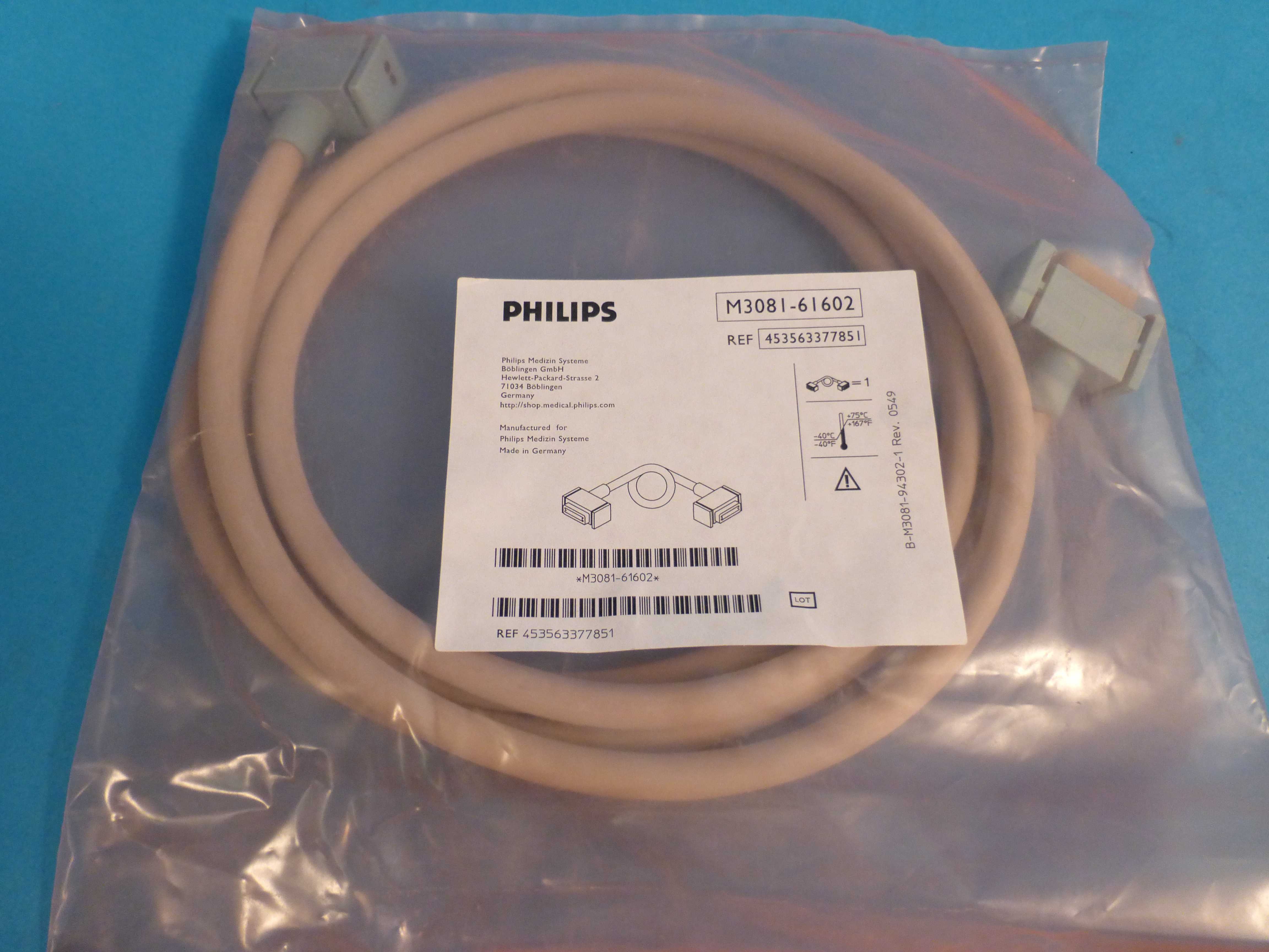 Philips REF: 453563377851 M3081-61602 MSL LINK CABLE - NWS Medical ...