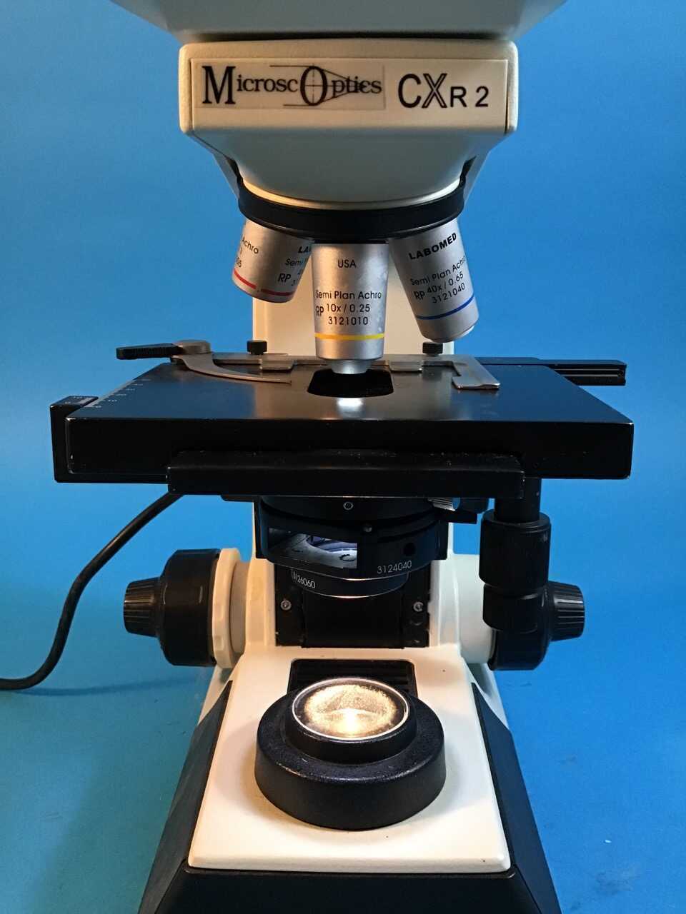Binocular Microscope Labeled